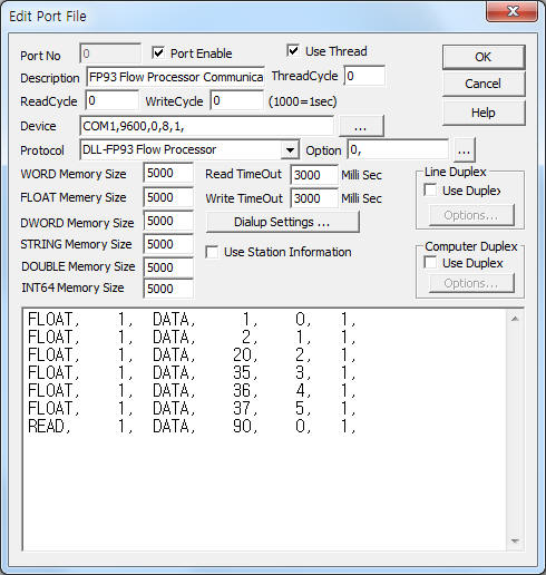 FP-93 Flow Processor communication driver